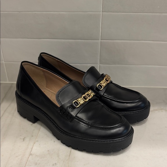 Sam Edelman | Shoes | Sam Edelman Teo Lug Black Leather Loafers With ...